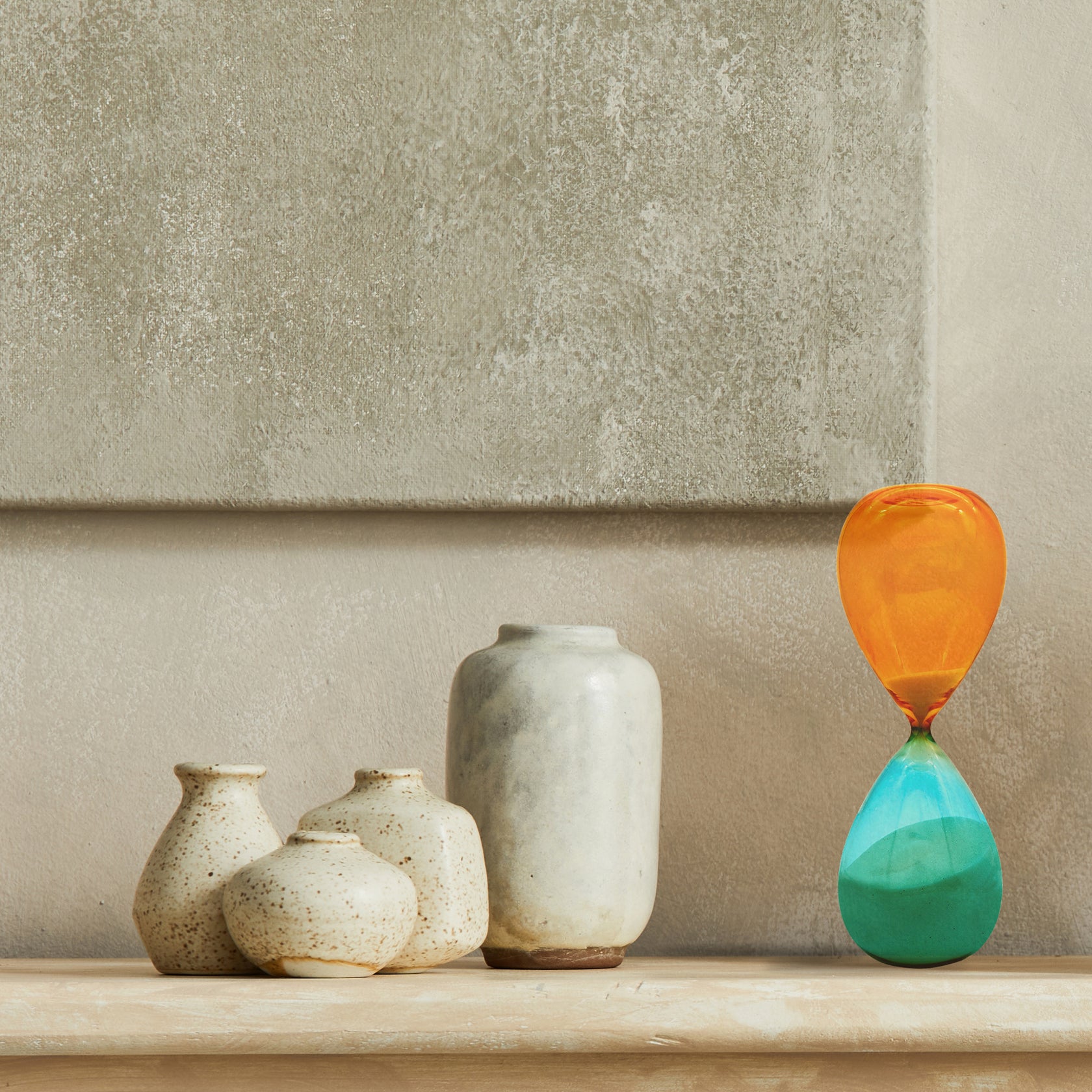 Reverse Glass Hourglass Emera Furniture